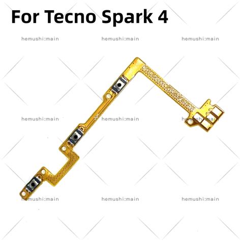 Power And Volume Flex Cable For Tecno Spark Spark Power On Off Switch Volume Up Down Side
