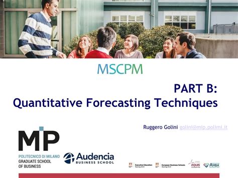 Quantitative Forecasting Techniques In Scm Ppt