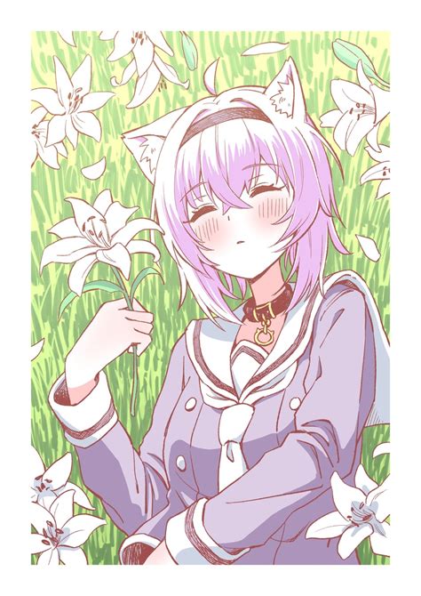 Nekomata Okayu And Nekomata Okayu Hololive Drawn By Chun 1234567 Danbooru