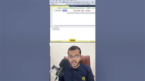Learn Sql Server Trim Function In Just 60 Seconds Youtube