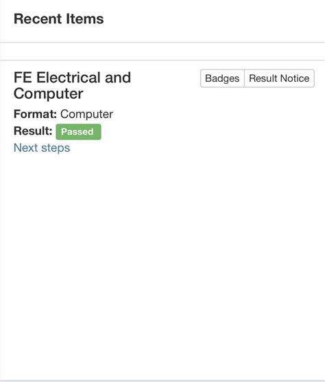 Passed Fe Electrical R Fe Exam