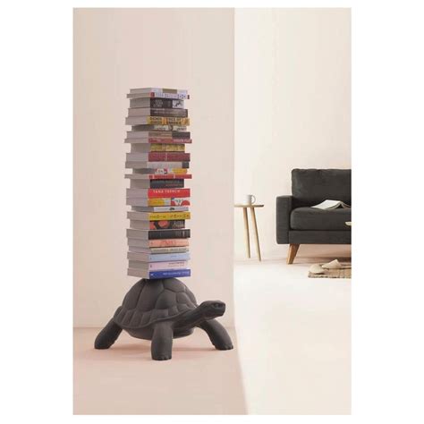 Black Turtle Bookcase Designed By Marcantonio Made In Italy For Sale