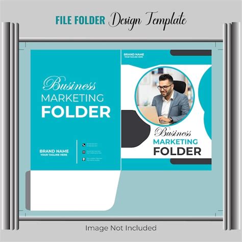 Premium Vector Corporate File Folder Template For Corporate Office Design Folder Design Cover