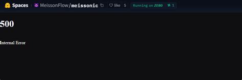 Zero Gpu Explorersreadme · Getting 500 Internal Error On Any Outside