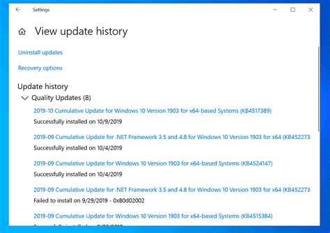 Windows Update History How To Check Windows Update History