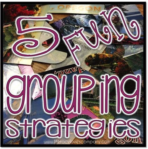 5 Fun Grouping Strategies Teaching Fun Writing Lessons Fun Lessons