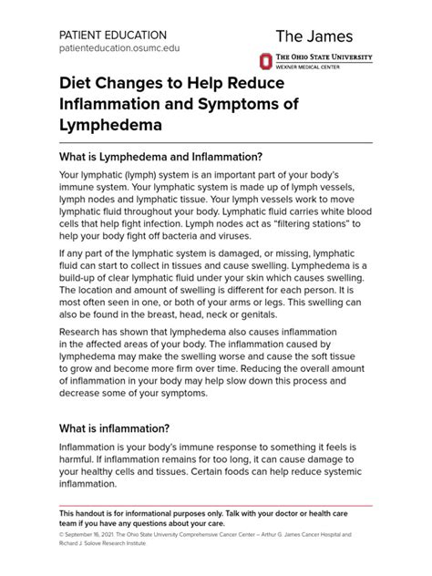 Diet Lymphedema Pdf