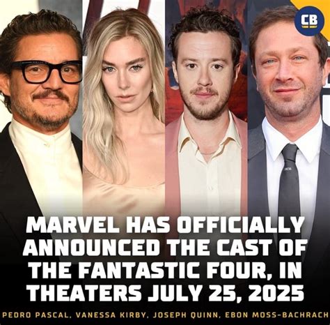 Announced The Cast Of Officially The Fantastic Four In Theaters July