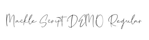 Mackle Script DEMO Regular Font FFonts Net