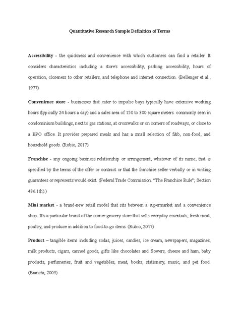 Quantitative Research Sample Definition Of Terms Quantitative Research Sample Definition Of