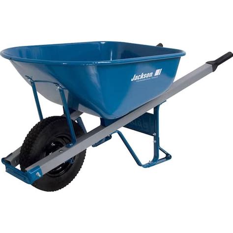 True Temper 6 Cu Ft Poly Wheelbarrow With Total Control Handles