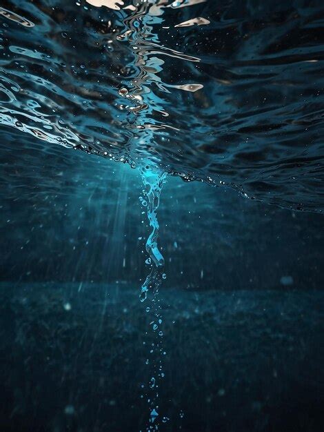 Beautiful Wallpaper Of Water Simulation Premium AI Generated Image