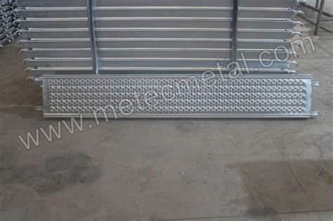 Certified Scaffold System Plank Galvanized Metal Layher Scaffold Deck Planks For Steel