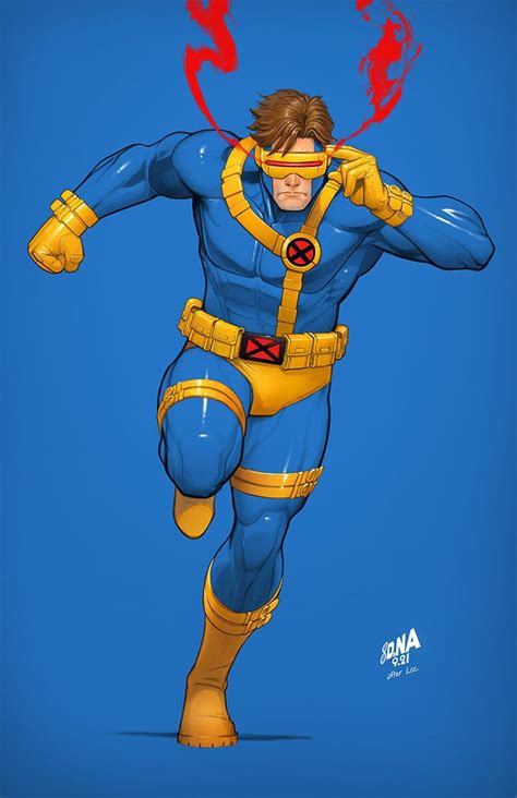 Cyclops Marvel Comics Cyclops X Men Poses Xmen Blue And Gold X Men Art