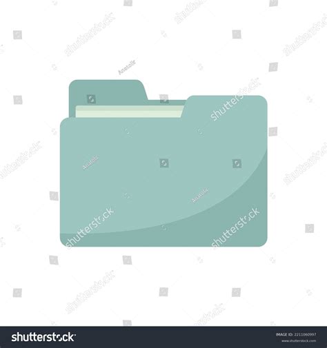 Work Folder Icon Flat Illustration Work Stock Vector Royalty Free Shutterstock