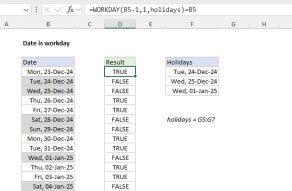 List Workdays Between Dates Excel Formula Exceljet