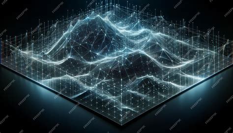 Holographic Abstract Matrix Premium Ai Generated Image
