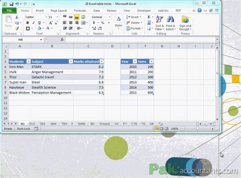 Excel Table Tricks To Turbo Charge Your Data PakAccountants