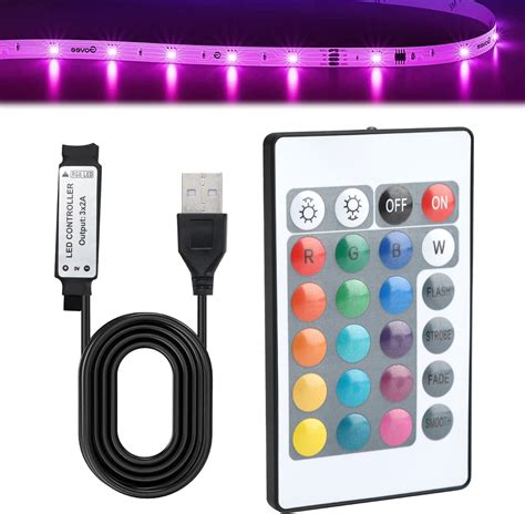 5v 24 Keys Usb Ir Rgb Strip Wireless Remote Controller For 5050 3528 Rgb Led Light Strips Usb