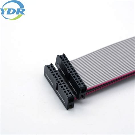 IDC 2 0mm Double Row Grey Cable Wiring Harness 2 12pin Flat Connector Cable