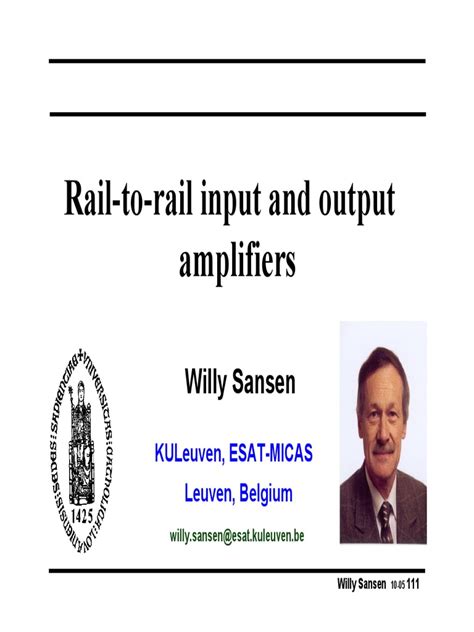 pdf rail to rail input and output amplifiers dokumen tips