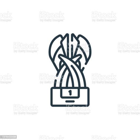 E스포츠 컨셉의 트로피 아이콘 벡터 트로피 편집 가능한 스트로크의 얇은 선 그림입니다 웹 및 모바일 앱 로고 인쇄 미디어에 사용하기 위한 트로피 선형 기호 0명에 대한 스톡