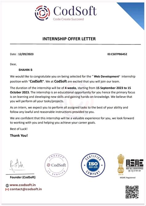Shahin S On Linkedin Codsoft Internship Webdevelopment