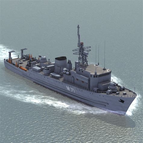 Natya Class Minesweeper 3d Model 149 3dm 3ds Dae Dwg Fbx Flt