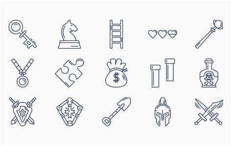 Premium Vector Video Game Elements Vector Icon Illustration