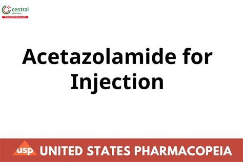 Acetazolamide For Injection Definition Identification Assay Usp 2025