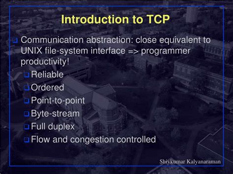 Ppt Tcp Tcp Congestion Control And Common Aqm Schemes Quick