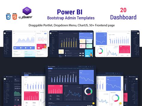 Power Bi Admin Responsive Bootstrap Admin Templates With Ui Ux By