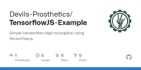 Github Devils Prostheticstensorflowjs Example Simple Handwritten Digit Recongition Using