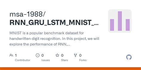 github msa 1988 rnn gru lstm mnist classification mnist is a popular