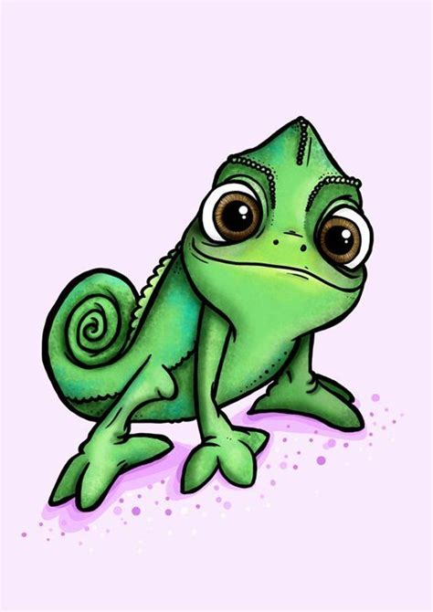 Pascal Rapunzel A4 Art Print By Hungry Designs In 2024 Disney Character Drawings Cute