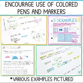 Math Notebook Angles Of Polygons PowerPoint Google Slides Notes