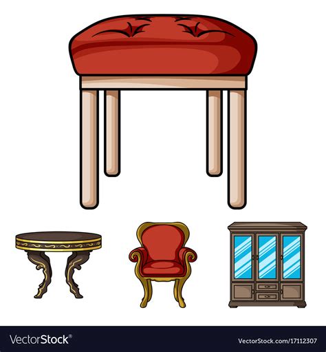 Furniture Interior Design Chair Royalty Free Vector Image