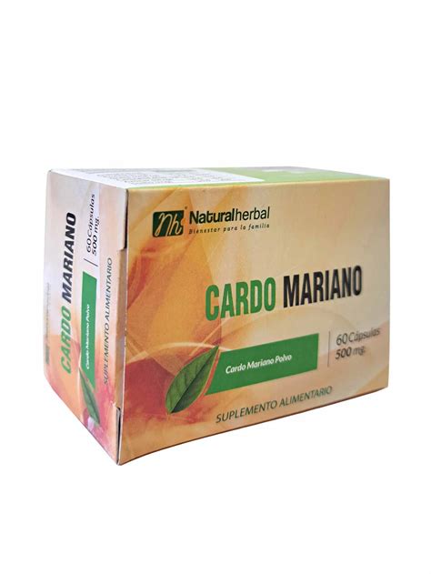 Cardo Mariano 60 Capsulas Natural Herbal Farmacias Idini