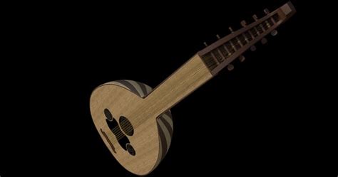 3d Lute Model Turbosquid 1849258