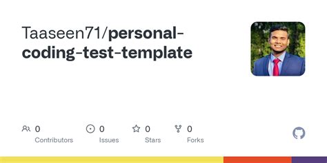 Github Taaseen71 Personal Coding Test Template