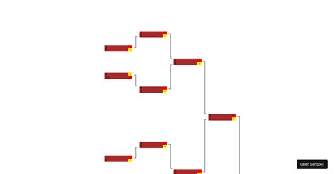 React Tournament Bracket Examples CodeSandbox