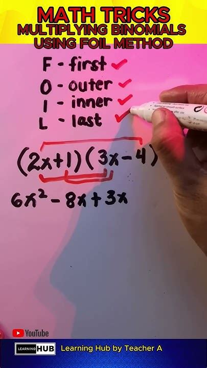 Efficiently Master The Foil Method For Binomial Multiplication
