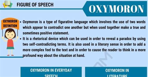 Oxymoron Definition Usage And Helpful Oxymoron Examples • 7esl
