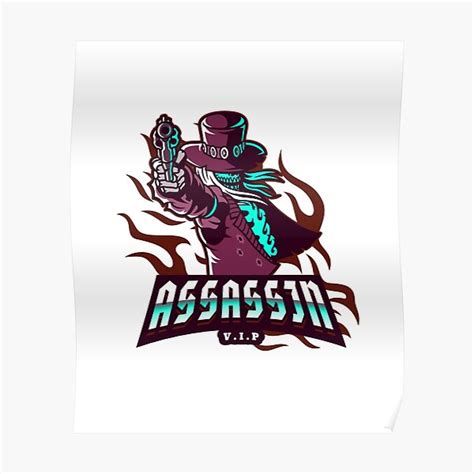 Evil Skeleton Assassin Poster For Sale By Rokdezigns Redbubble