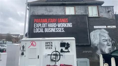Belfast Paramilitary Signs Stigmatise Area Former Lord Mayor