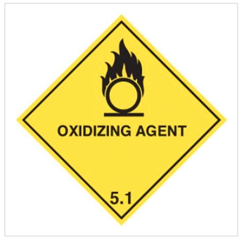 Diamond Label Sticker Oxidizing Agent Signs Display Shop