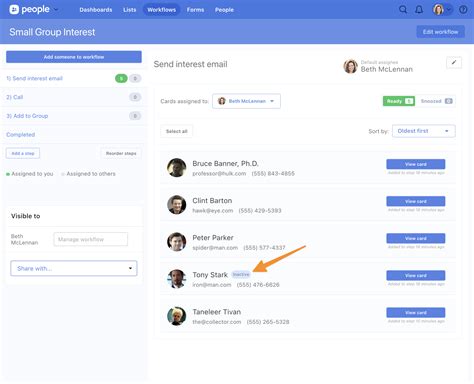 Improved Profile Status In Workflow Cards People