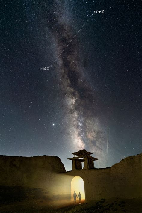 牛郎星和织女星点缀的美丽星空 青岛新闻网