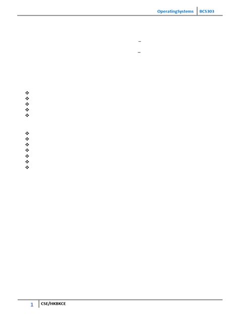 Bcs303 Os Module Iii Notes Pdf Process Computing Library