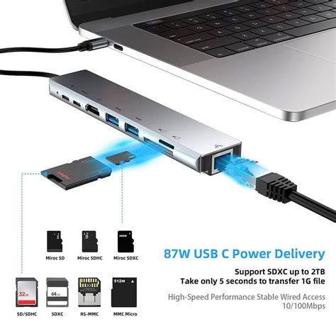 Usb Docking Station In Type C Tot K Hdmi Rj Grandado